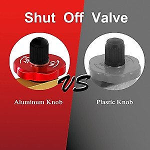 Air Tank Repair Kit, SUNROAD Air Tank valve Kit with gauge, Come with 2" Pressure Gauge 1/8"NPT, 4 Ft Air Hose 1/4"NPT Connect and Aluminum Knob Air Tank Manifold 1/2" NPT to Portable Air Tank