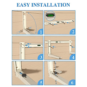 Mini Split Wall Mounting Bracket Outdoor, for 7000-12000 BTU Universal Ductless Air Conditioners, Heat Pumps, Compressors & HVAC Systems, Heavy-Duty Foldable Mini Split Bracket Max 400 Lb Capacity