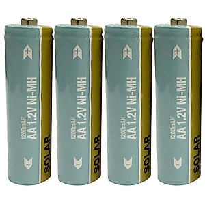 Hampton Bay Nickel-Metal Hydride 1200mAh Solar Rechargeable AA Batteries (4-Pack)