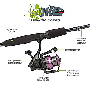 Abu Garcia Revolution Spinning Rod and Reel Combo Set - for Freshwater and Saltwater Predator Fishing