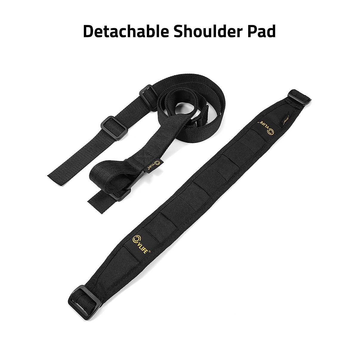 CVLIFE Two Point Sling Upgrade Wide Pad for Enhanced Comfort Removable Shoulder Strap Design Quick Length Adjustment Gun Sling Features 1.25" Wide Tube Webbing and Fast Loop Rifle Sling for Outdoor