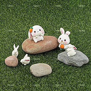 AUEAR, Artificial Garden Grass Life-Like Lawns Fake Fairy Grass Mats Mini Ornament Garden Grass Decoration (10 Pack, 6"x6")