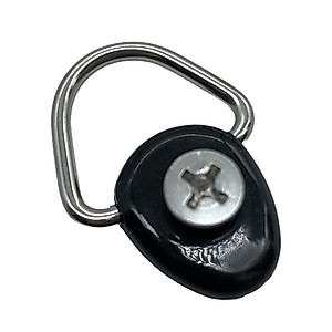 Carmoeignin 10pcs Fishing Rigging D-Ring Kayak with Screws, Canoe Boat Fishing Rigging Sailing Camping Hardware Accessories,Safety Deck Loop Mounting Tie Down Kit