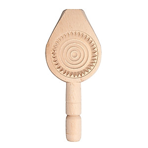 Onart Home - Wooden Cookie Molds for Baking | Traditional Handmade Maamoul Molds | Biscuit Cake Pastry Sweet Cookie Cutter | Mid-Autumn Festival Practical Hand Pressed Cake Mold