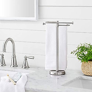 Amazon Basics Bathroom Accessory Collection - Towel Holder, Matte