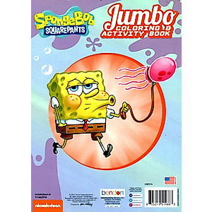 Spongebob Squarepants Coloring Book | Sponge Bob Coloring Books | Spongebob Jumbo Activity Book | Spongebob Book | Multicolor | (Cover May Vary) | Officially Licensed