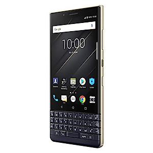 BlackBerry KEY2 LE (Lite) Dual-SIM (64GB, BBE100-4, QWERTZ Keypad) (GSM Only, No CDMA) Factory Unlocked 4G Smartphone - International Version (Champagne/Gold)
