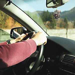 Moioee Car Rear View Mirror Hanging Ornament, Personalized Army Backpack Boost Decor, Military American Soldier Christmas Ornament Gift, Car Interior Rearview Pendant Accessories (Style E)