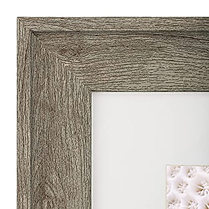 Instapoints 6 Piece Picture Frame Set in Multiple Decorative Art Prints & Hanging Template Gallery Wall Kits, Multi Size, Gray