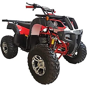 HHH 200cc Adult ATV with Automatic Transmission w/Reverse, Big 23"/22" Aluminium Rim Wheels! (Red color)