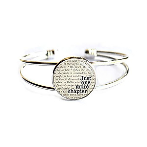 Just One More Chapter - Reader - Bookish - Word Bracelet - Reader Jewelry - Book Lover Gift – Librarian.D0117