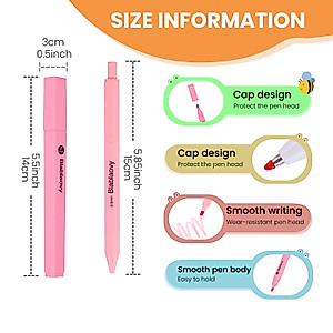 Bible Highlighters and Pens No Bleed, 12 Pcs Pastel Highlighter Set and Ballpens (Black Ink), No Bleed Highlighters for Bibles Study Journaling School Office Supplies, Aesthetic Highlighters