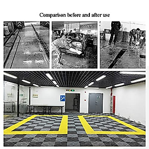 BBGS Grid Drainage Mat, 10pcs Plastic Grid Flooring Pad, Non-Slip Thicken Plastic Grid Carpet for Car Wash Project Flowerpot (Color : Style 3-400x400x32mm)