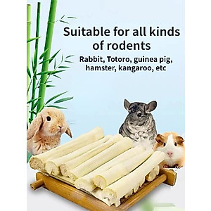 Sweet Bamboo Chew Sticks for Rabbits, Bunny Molar Treats Snack for Small Animals Hamster Chinchilla Guinea Pigs Rabbit Squirrel Natural Teeth Grinding Toys (500g/1.1lb)
