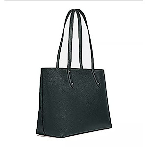 Coach Pebble Leather Central Zip Tote Shoulder Bag Green Style No 69424