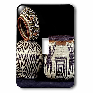 3dRose LLC lsp_86901_1 Panama Embera Indian Baskets Handicraft Sa15 Cmi0217 Cindy Miller Hopkins Single Toggle Switch