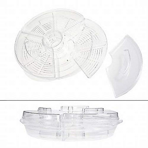 Prodyne Appetizers On Ice with Lids, 16", Clear