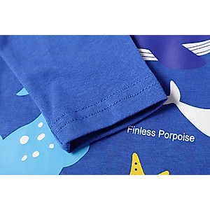 Boy Tee Raglan Long Sleeve Crewneck T Shirt Blue Red Yellow Cartton Car Winter Shirt 3 Pack Set Size 7