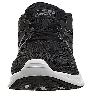 New Balance Women's 490 V6 Running Shoe, Black/Grey, 9 D US