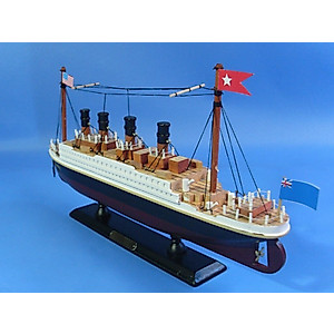 Hampton Nautical RMS Titanic Cruise Ship, 14" , White