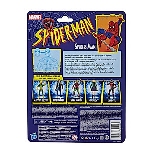 Spider-Man Hasbro Marvel Legends Series 6-inch Collectible Action Figure Toy Retro Collection