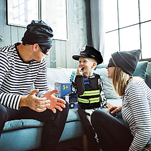 Kids Police Dress up Set Police Officer Role Play Costume Toys Set for Kids Ages 3-7 Years Old Includes Police Vest, Hat and Accessories for Boys and Girls Pretend Play