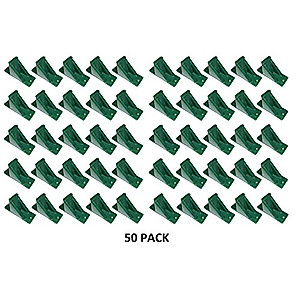 JSP Manufacturing Green Plastic Mini Roof Snow Ice Guard - Multi-Quantity Pack | Prevents Sliding Snow Stops Buildup (50)