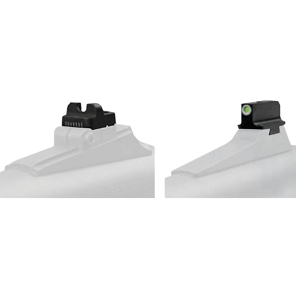 TRUGLO Tritium Pro Glow-in-the-Dark Handgun Night Sights for 1911 Pistols, 260 Front / 450 Rear, Black
