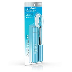 Neutrogena Hydro Boost Plumping Mascara Enriched with Hydrating Hyaluronic Acid, Vitamin E, and Keratin for Dry or Brittle Lashes, Black/Brown 03.21 oz