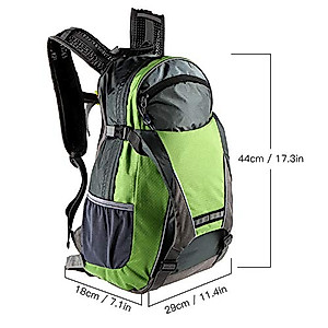 LED Reflective USB Rechargeable Backpack with Signal Light, Outdoor Sport Safety Bag with 4 Mode Direction Indicator and Remote Control for Cycling, Running, Walking, Jogging, 18L