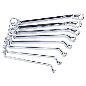 Performance Tool W1085 8Pc Offset SAE Box Wrench Set - Precision Machined with 12-Point Box End Design for Easy Access and Increased Torque