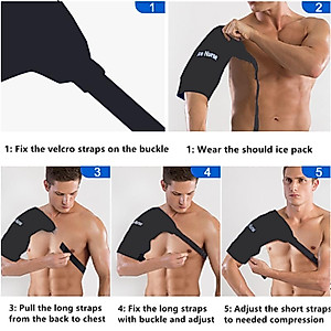 Shoulder Ice Pack Rotator Cuff Cold Therapy, Ice Pack for Shoulder Surgery Pain Relief, Sports Injuries, Swelling, Joint Pain, Bursitis, Tendonitis, etc