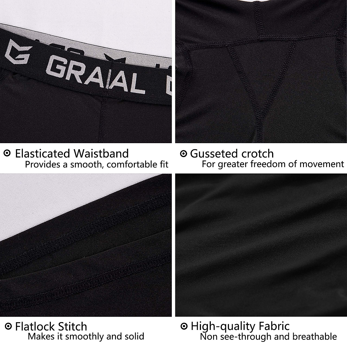 Women's Spandex Compression Volleyball Shorts 3" /7" Workout Pro Shorts for Women (3 Pack:Black/Black/Black, M)