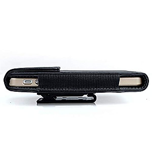 iPhone Se 2020 8 7 6s Holster Case, Gcepls Leather Pouch Sleeve Carrying Case with Belt Clip Holster for iPhone Se2 iPhone 8 7 6 6s S7(Vertical Black)