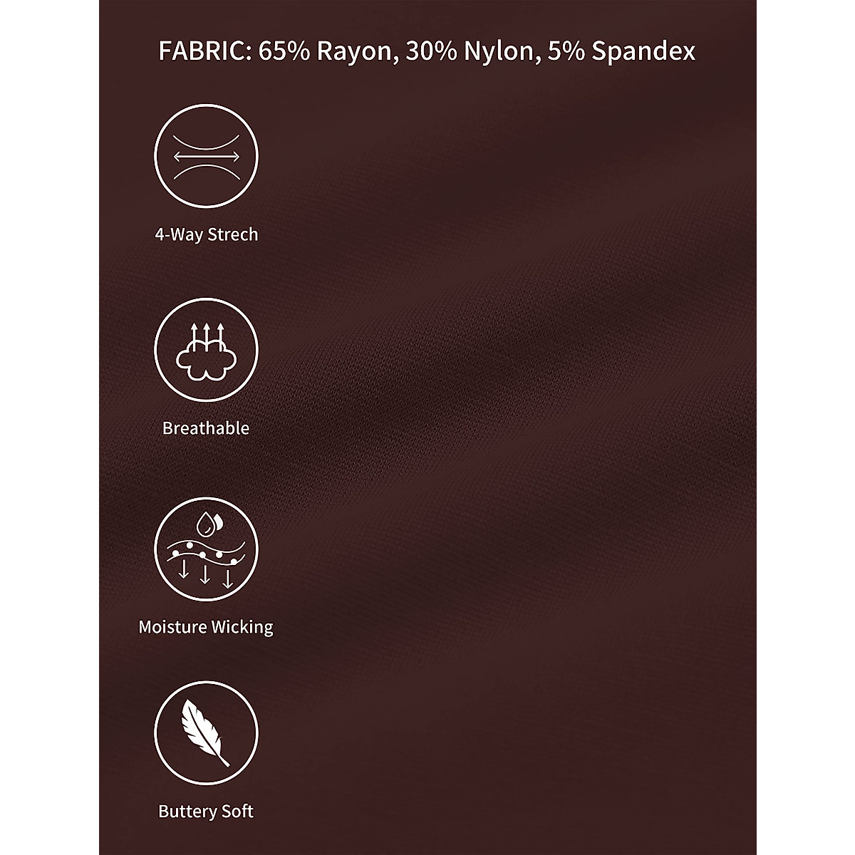 AFITNE Women's Yoga Dress Pants Stretchy Straight Leg Bootcut Work Travel Pants Business Office Casual Slacks with Pockets 31" Brown, M