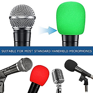 Abaodam Sponge Filter Dj Headphones 64 Pack Foam Microphone Windscreen Microphone Sponge Mini Foam Cover Shield Protection for Variety of Headset Microphone Sponge Filter Dj Headphones