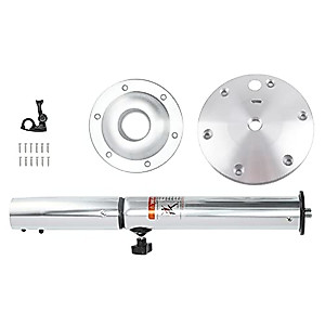 Emoshayoga Telescopic Pedestal, Telescopic 22‑28in Table Pedestal Kit Save Space with City for Motorhomes for Marine Yachts for Station Wagons Motorhomes