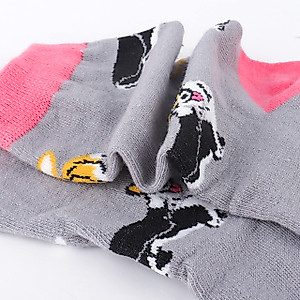 Belloxis Corgi Gifts for Corgi Lovers, Corgi Socks 5 Pairs, Funny Fun Novelty Socks, Gifts for Women