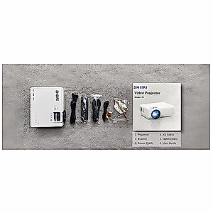 1080P Native Full HD Projector, 4.1" LCD,2023 New Projector, 15000 Lumens Multimedia Home Theater Video Projector, Compatible 1080P HDMI, USB, VGA, AV, Smartphone, Pad, TV Box, Laptop (Classic,SV08)