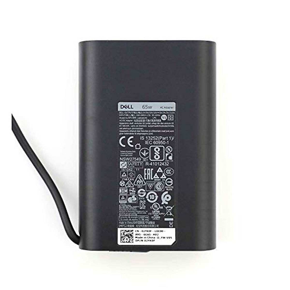 Laptop Charger 65W Watt USB Type C AC Power Adapter Include Power Cord for Dell Latitude 3400 3500 5290(2in1) 5300 5400 5500 7200(2in1) 7300 7400(2in1), LA65NM170 HA65NM170,02YK0F 0M1WCF