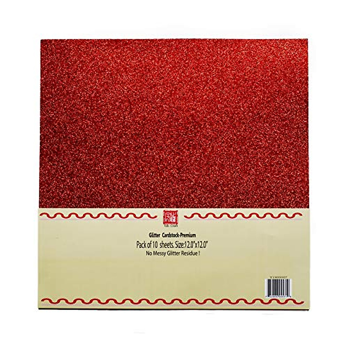 YZH Crafts Glitter Cardstock Paper,No-Shed Shimmer Glitter Paper,Crafting Assorted Glitter Paper Pad 12 Inch by 12 Inch, 10 Sheets,250GSM, (Mix A)