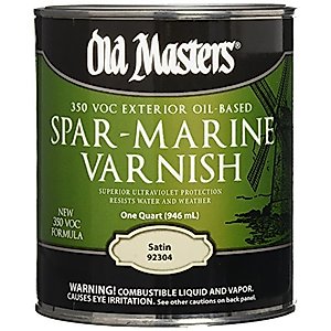 Old Masters 92304 Spar Marine Varnish, Satin