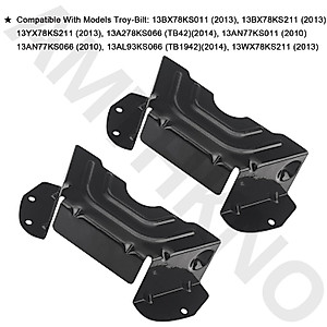 783-06424A-0637 Deck Belt Cover Black Compatible with MTD/Craftsman/Troy-Bilt/Husky Lawn Mower 42" 46" Deck Replaces 783-06424A Mower Desk Parts 13AD775S059 13WX78TS090 24728902 247288842 (2 Pack)