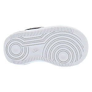 Nike Little Kid's Air Force 1 LV8 (GS) Running Shoes, White/Black-Dark Sulfur, 3 M US