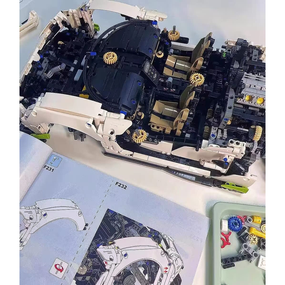 LOVEBRICK Fantasma Super Sports Racing Car Keenigseg Building Block Toys for Boys or Adults Kits ;MOC Adult Collectible Building Model 4346PCS Technology Set