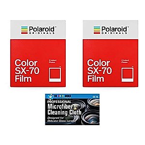 Impossible/Polaroid Color Glossy Film for Polaroid SX70 Cameras - 2 Pack