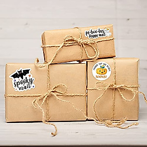 240 PCS Bat Spooky Mail Stickers,Funny Small Business Envelopes Stickers for Business Packages/Handmade Goods/Bags,Halloween Theme Small Shop Business Stickers for Envelopes Seals