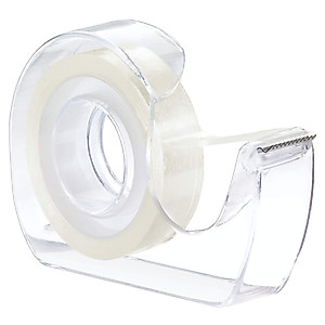 tesafilm Double-Sided Adhesive Tape - Easy hanging of Paper, Photos and Decorations, 1 Roll, 24.6 ft x 0.5 in, Transparent