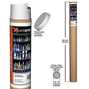 EuroGraphics International Space Rockets Poster, 36 x 24 inch