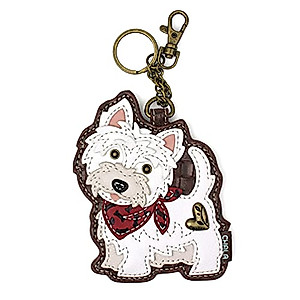 CHALA Dog Collection Women's Decorative Key Fob/Coin Purse Accessory (Westie)